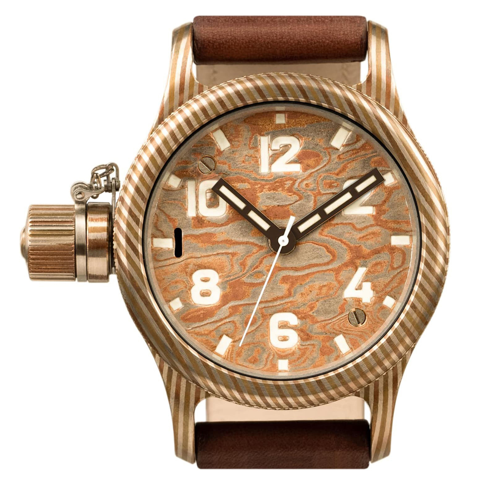 Exclusive Titan-Zirconium Damascus Watch from Zlatoust Watch Factory