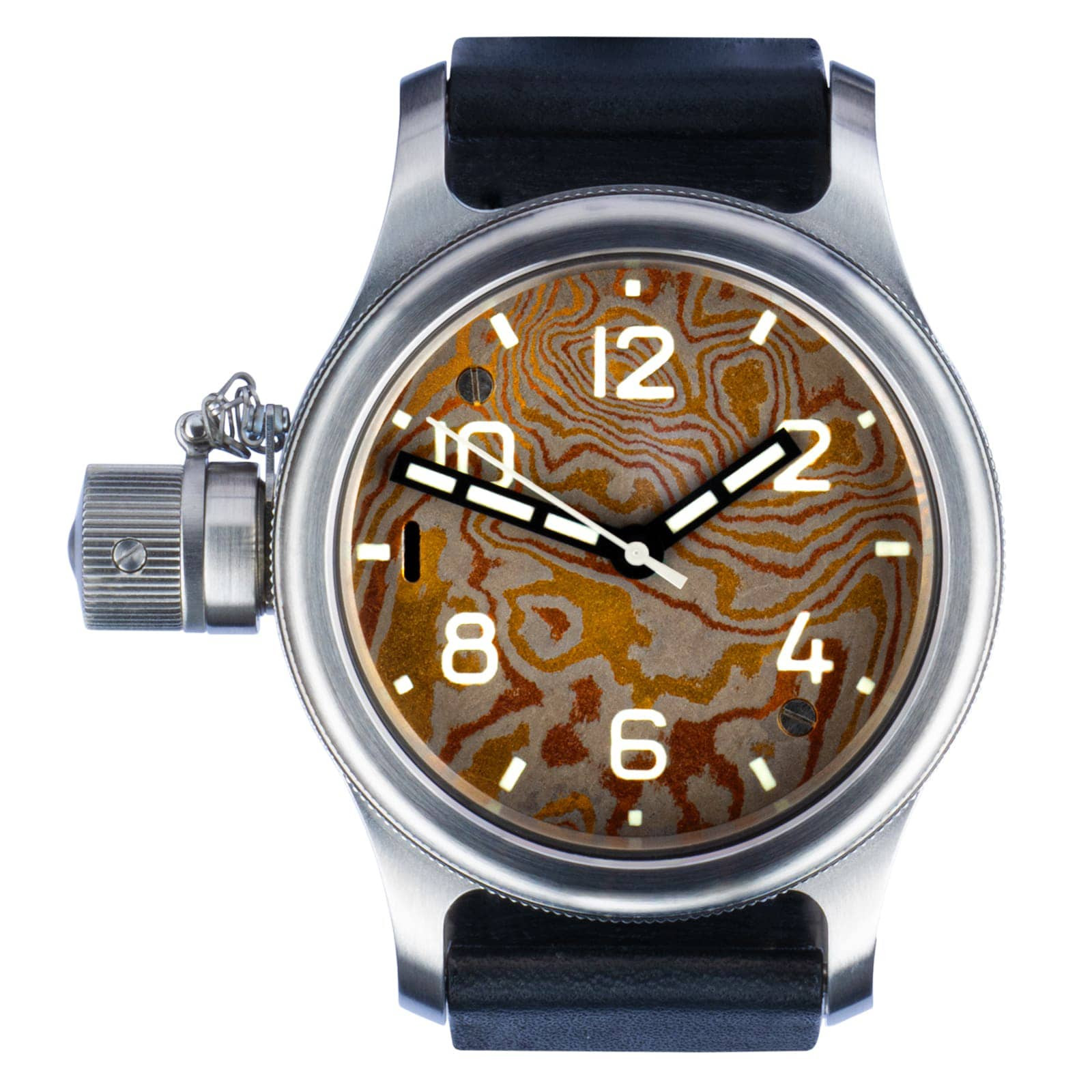 Buy Steel Dive Watch 195 46mm Meteorite Sapphire from Zlatoust Watch ...